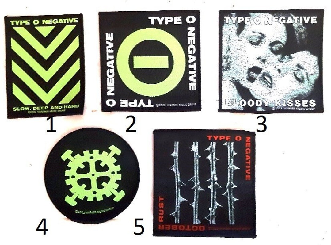 Type O Negative Patch: ' Woven Sew on Patch, Officially Licensed. Never ...