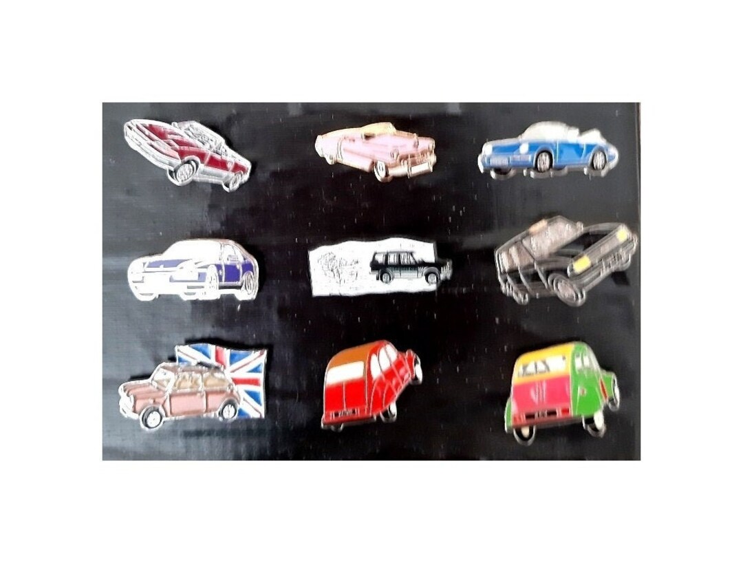 Cars: You Choose Design. Vintage Car Enamel Pins, S Board E, Citroen ...