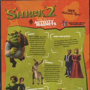Shrek 2 Official Fridge Magnets - Shrek 2 Activity Magnets , Pop Out ...