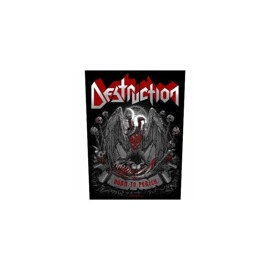 DESTRUCTION Backpatch 'born to Perish' Printed Backpatch Officially ...