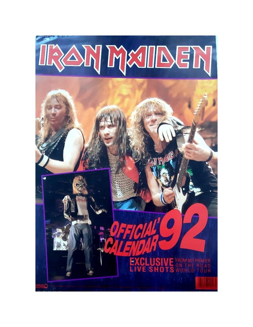 Iron Maiden Calendar 1992. Official, Heavy Metal Band - Etsy