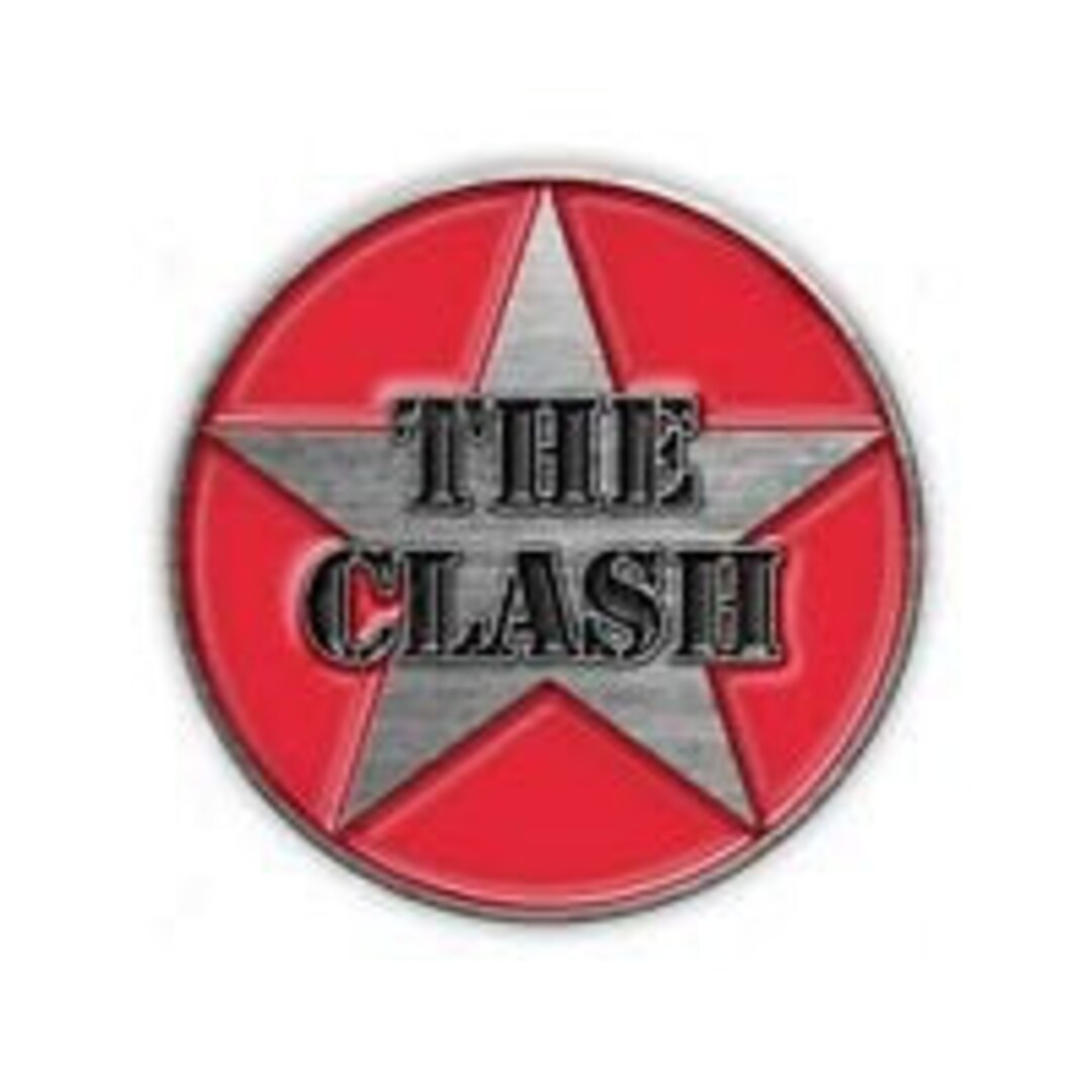 The Clash Badge: Official Star Design , Round Enamel Pin. - Etsy