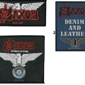 SAXON Patch: You Choose Design. Official Licensed Sew on Woven Patch ...