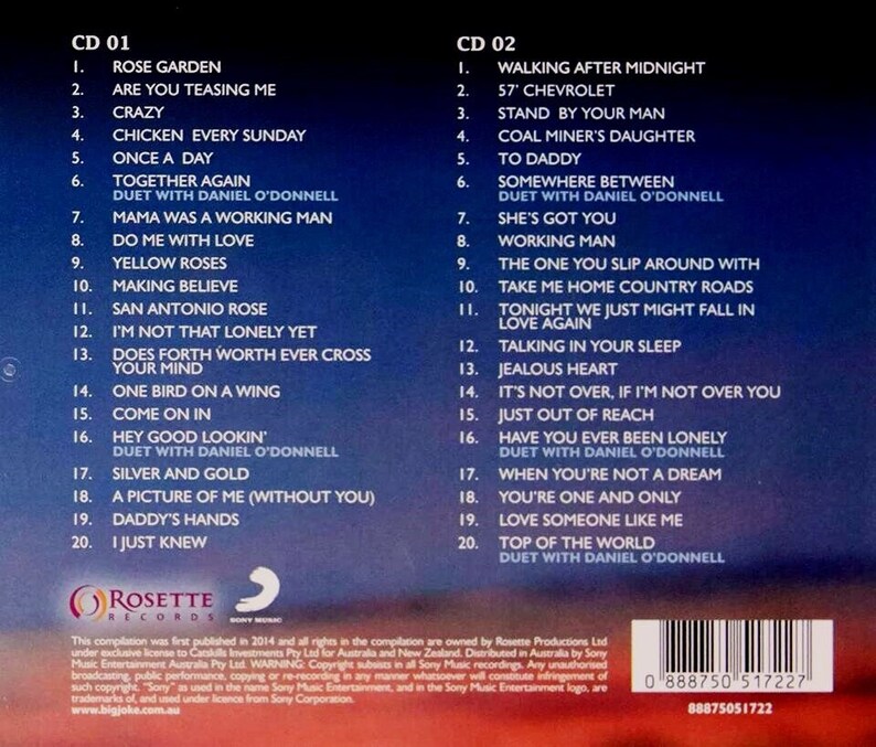 Mary Duff the Country Collection CD 2 Discs by Rosette Records. Irish ...