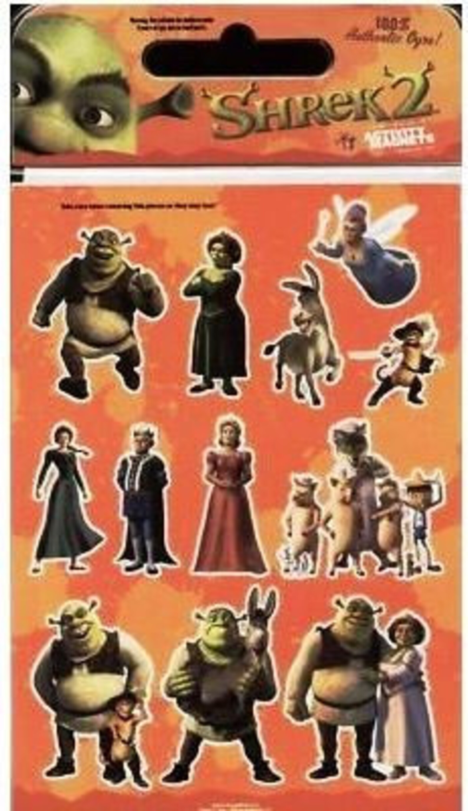 Shrek 2 Official Fridge Magnets - Shrek 2 Activity Magnets , Pop Out ...