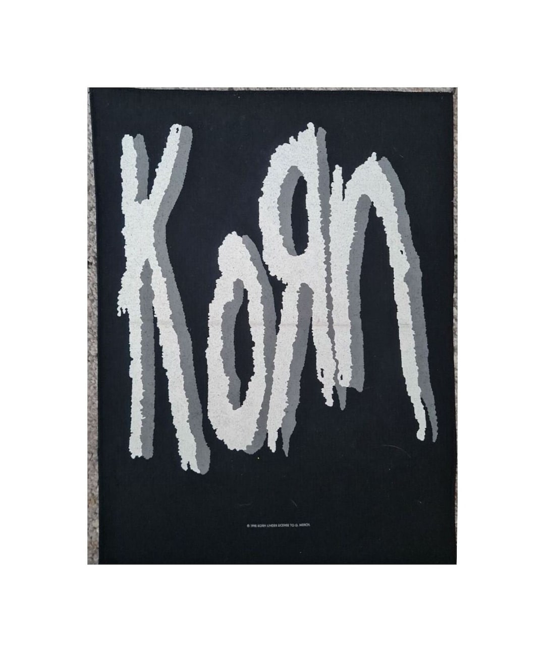 Korn Old Backpatch 'logo Name, 1998, Original Vintage Backpatch. - Etsy