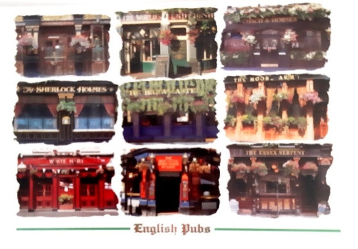 Postcards Pubs: English and London Pubs , and One English Pub Signs ...