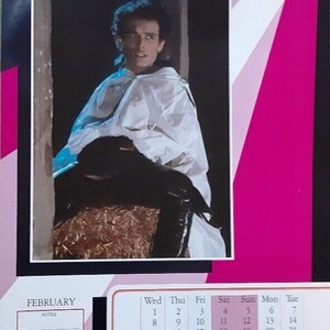 Adam Ant 1984 Calendar, Official , British Punk Band, New Wave - Etsy