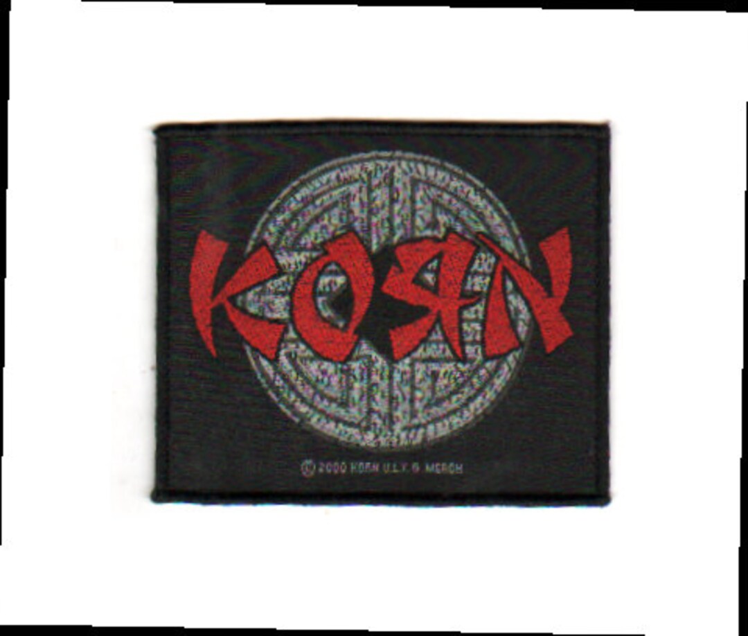 KORN 'NAME' Vintage Woven Sew on Patch, Year Made: 2000. Officially ...