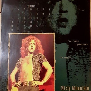 Led Zeppelin 1994 Calendar. Official by Danilo, Dates Match 2022 ...
