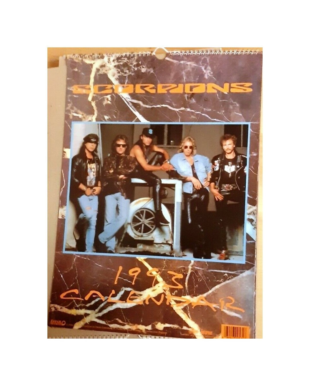 Scorpions 1993 Calendar Official , Vintage and Dates Match 2021 Heavy ...