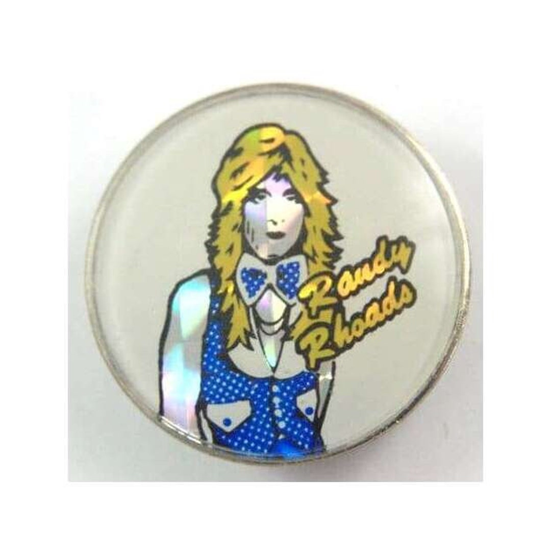 Randy Rhoads Pin - Vintage Enamel Crystal Prismatic Pin . Original 80's ...