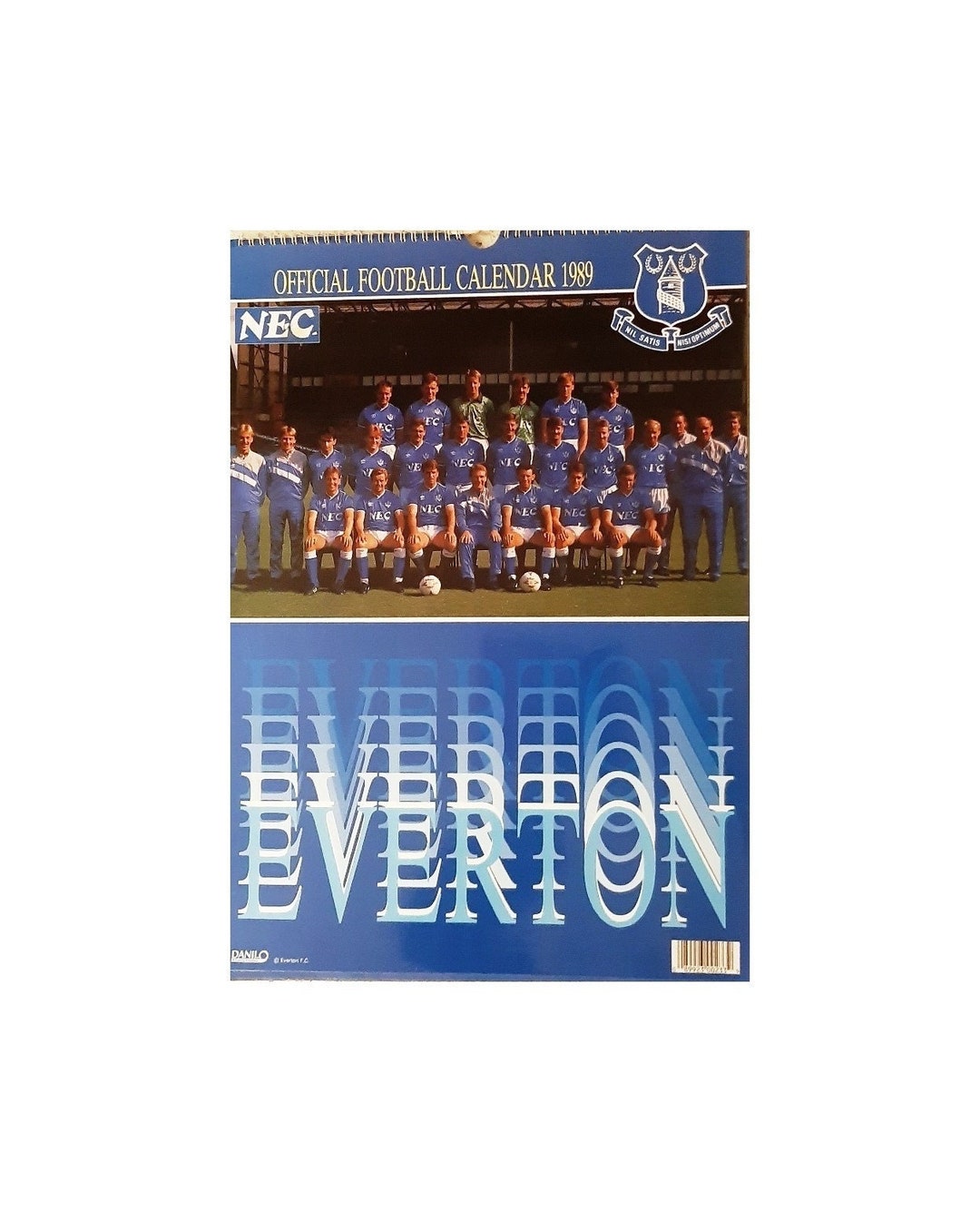 EVERTON 1989 Football Calendar Vintage Classic, Dates Match 2023 ...