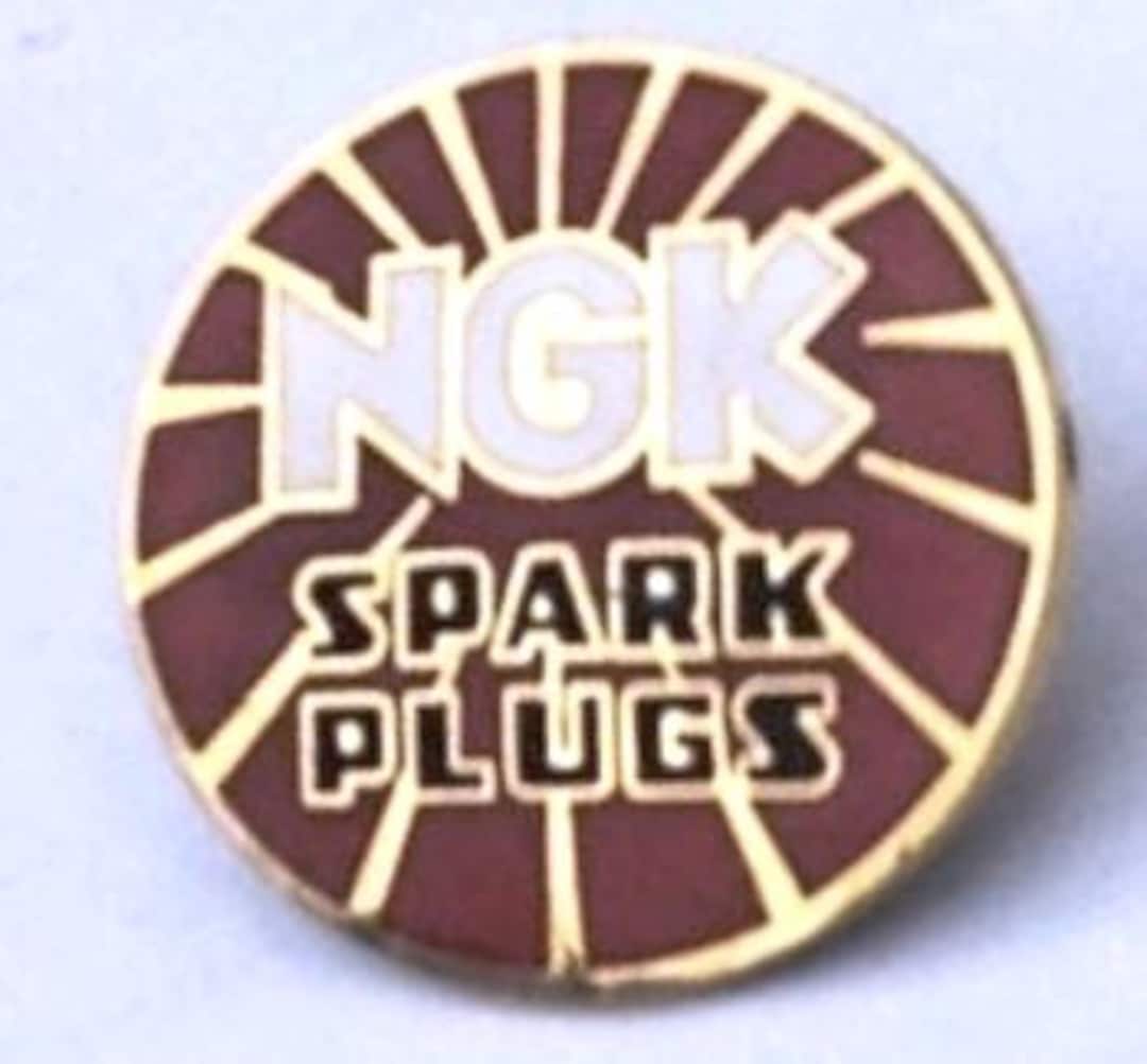 NGK Spark Plugs 1980s Vintage Enamel Car Pin - Etsy