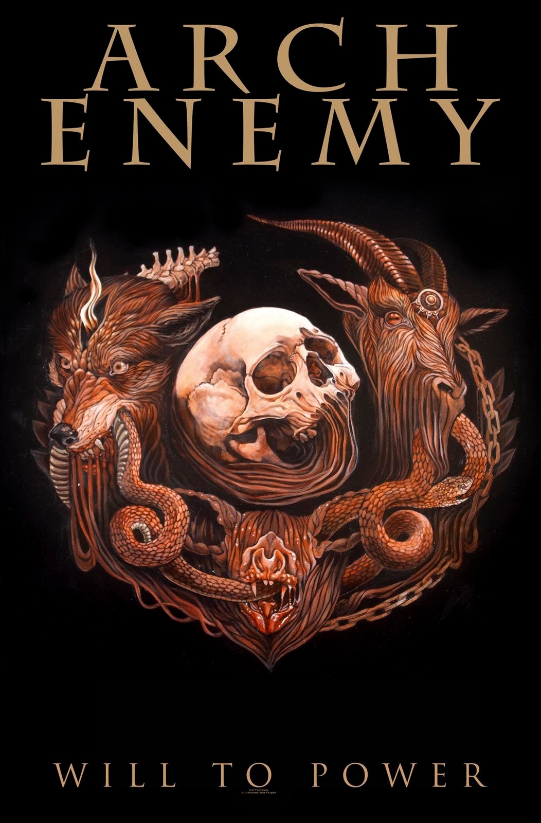 ARCH ENEMY Flag: 'will to Power' Textile Poster Flag - Etsy UK