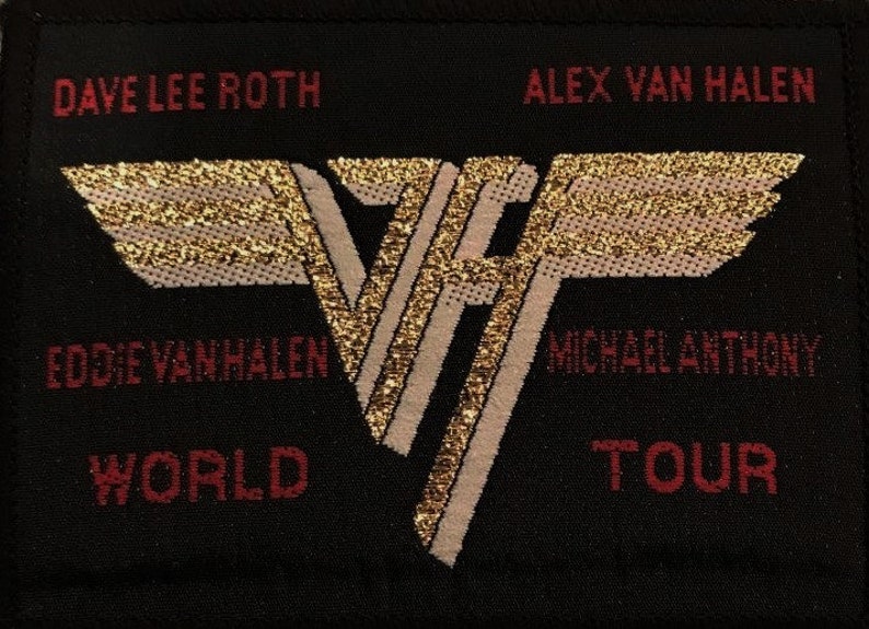 VAN HALEN Patch World Tour Vintage Woven Sew on Patch. - Etsy