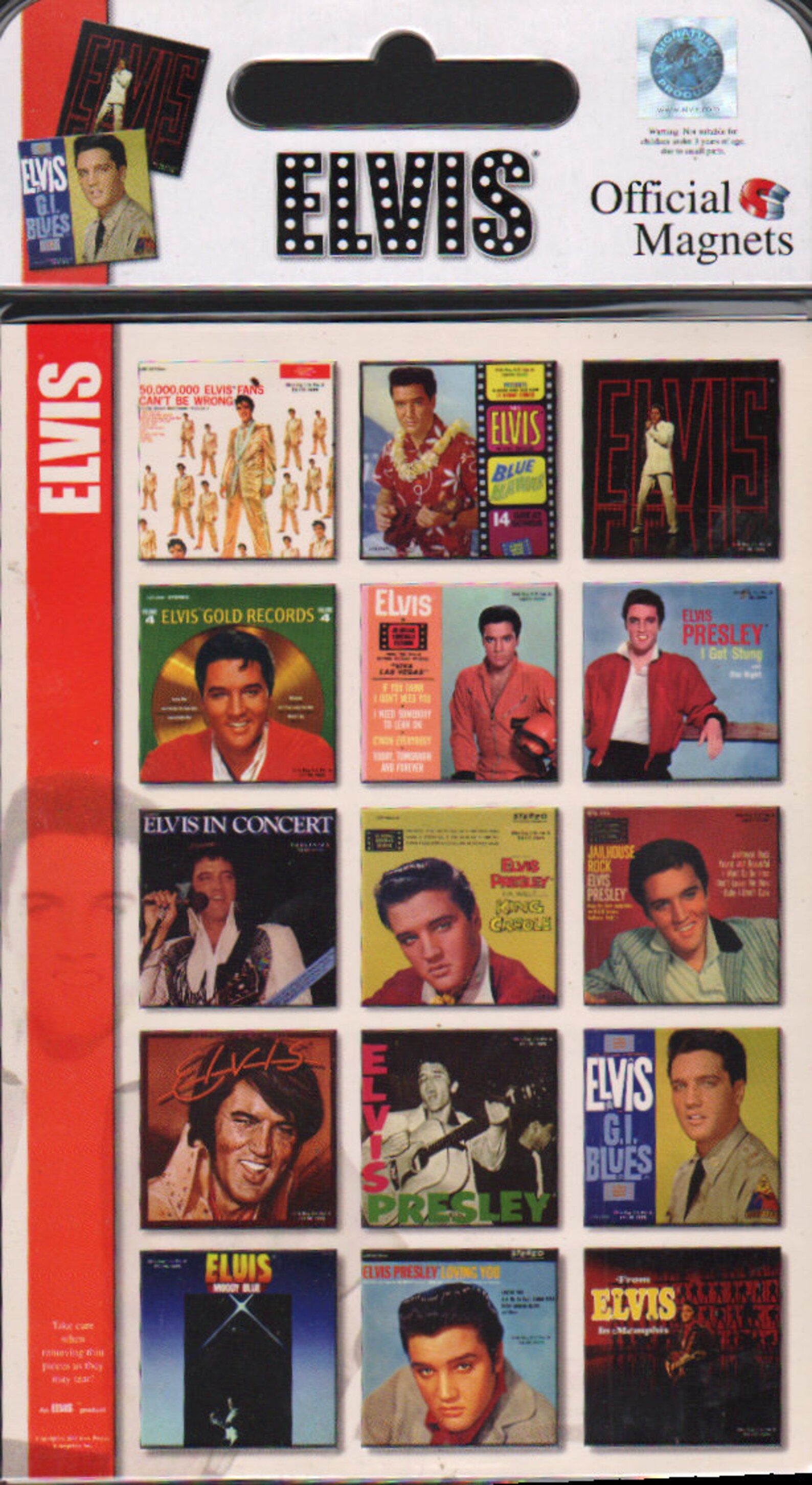 ELVIS Official Fridge Magnets / Set of 15 High Quality Magnets - Etsy UK