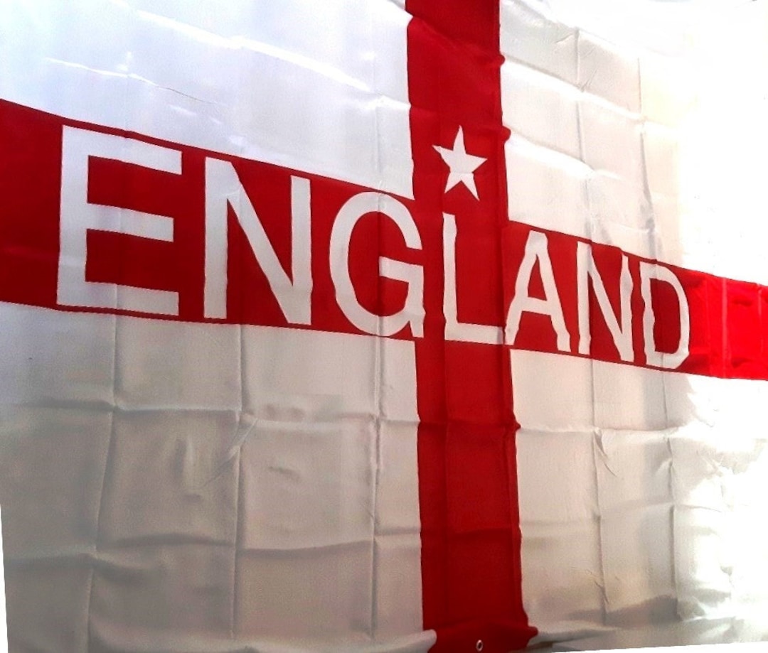 ENGLAND Flag: St. George Cross With Star - Textile Super Jumbo X Large ...