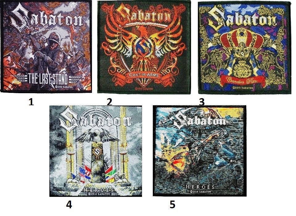 SABATON You Choose : 5 Designs All Official Woven Patches. - Etsy Canada