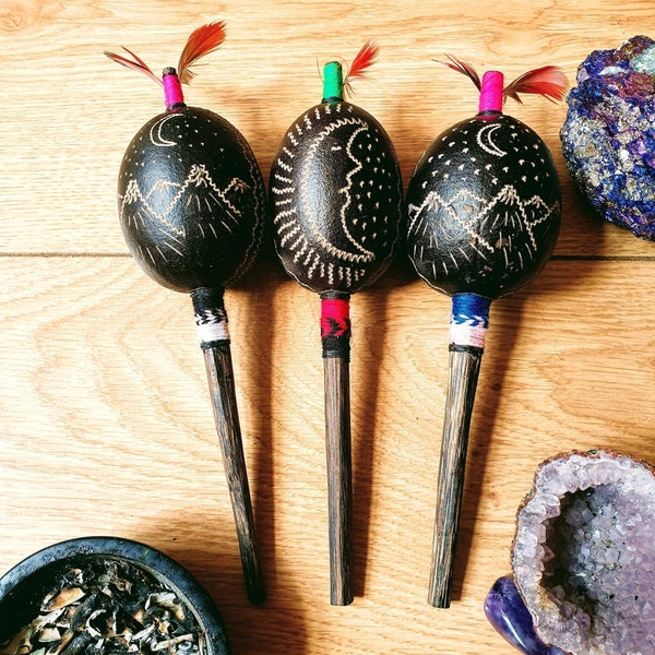 Hand Carved Rattle - Etsy