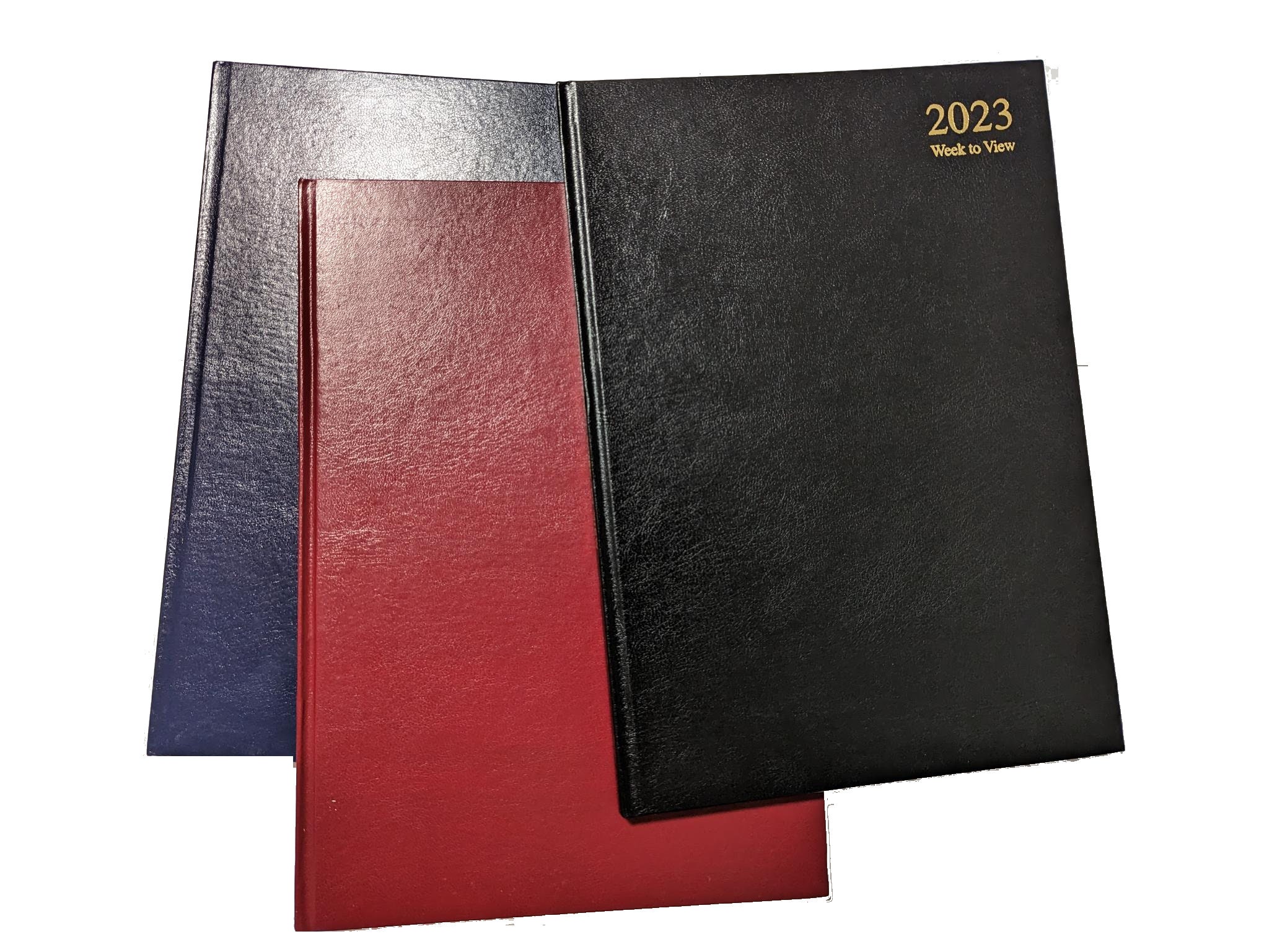 2023 A4 Diary Week to View Page a Day Desk Diary Hard Backed Diary UK ...