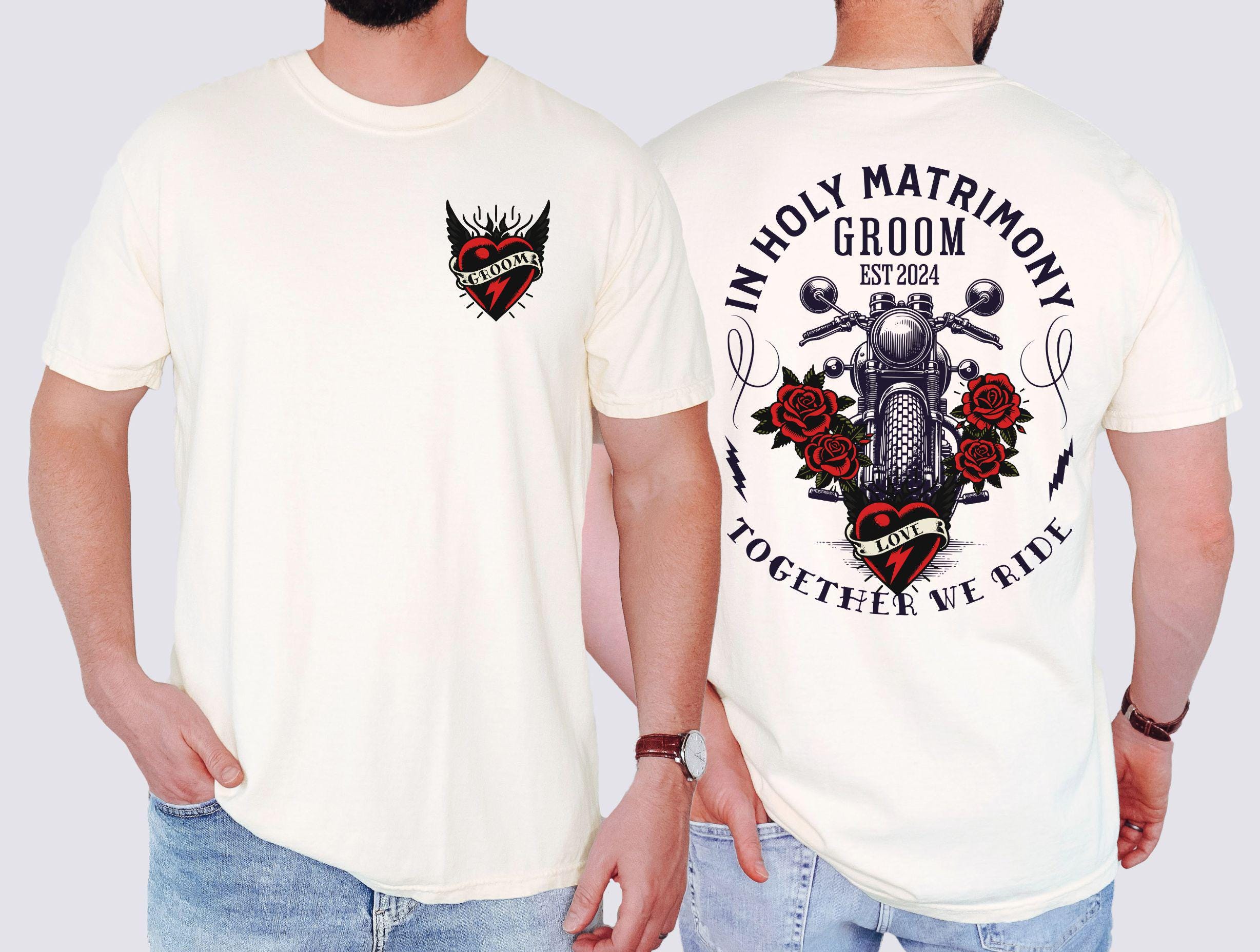 Couples Motorcycle Matching Shirts, Motorcycle Shirts, Just Married ...