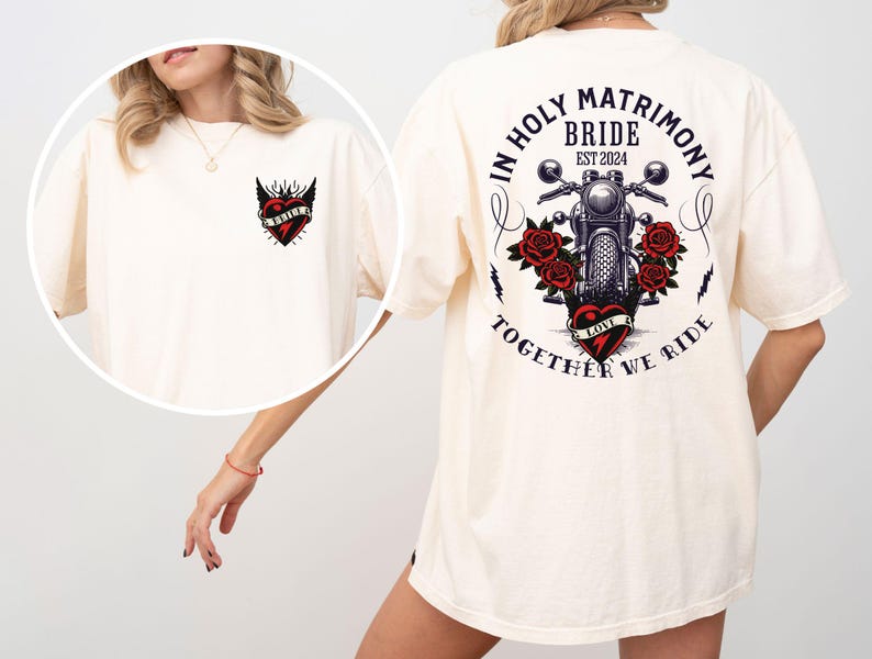 Couples Motorcycle Matching Shirts, Motorcycle Shirts, Just Married ...