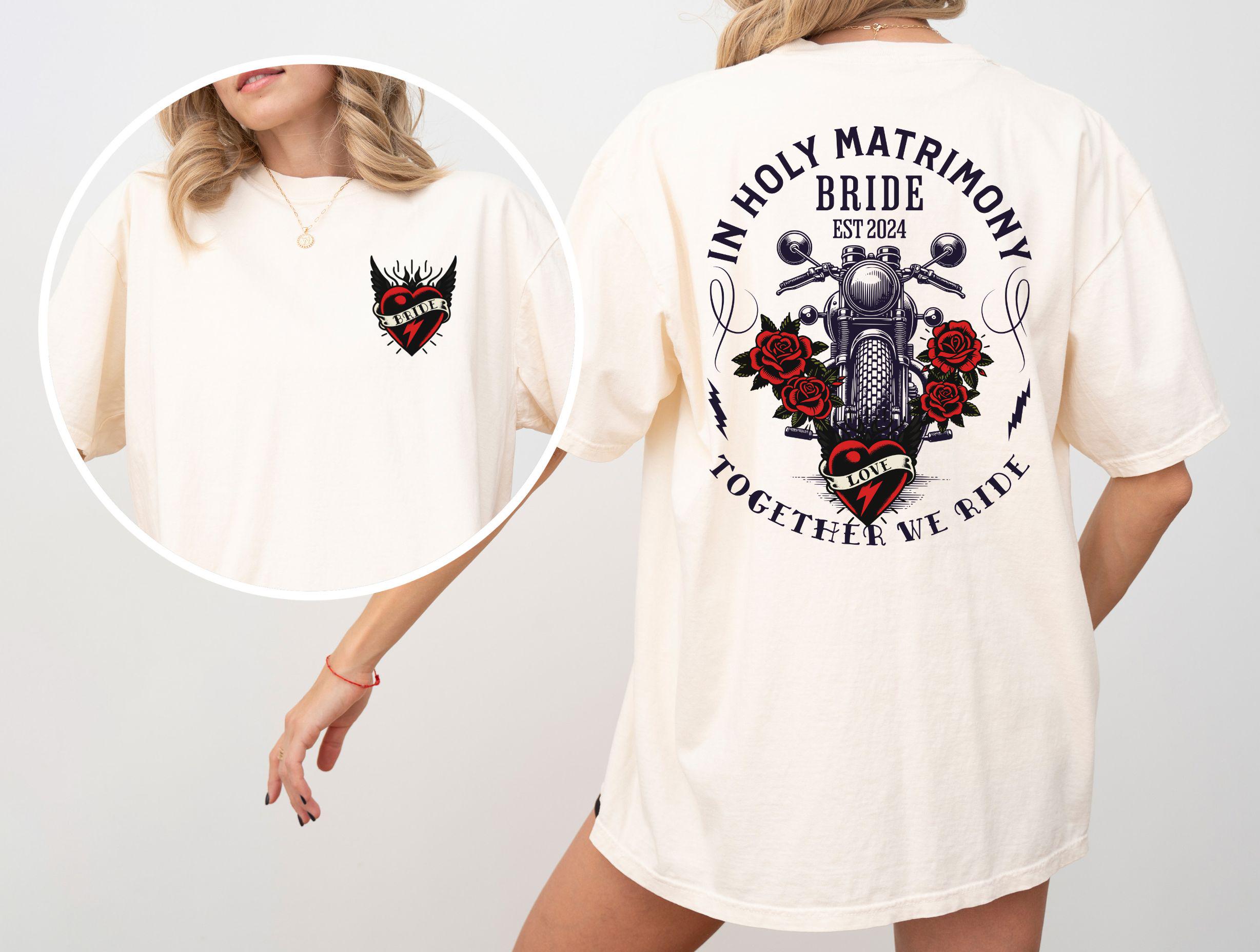 Couples Motorcycle Matching Shirts, Motorcycle Shirts, Just Married ...