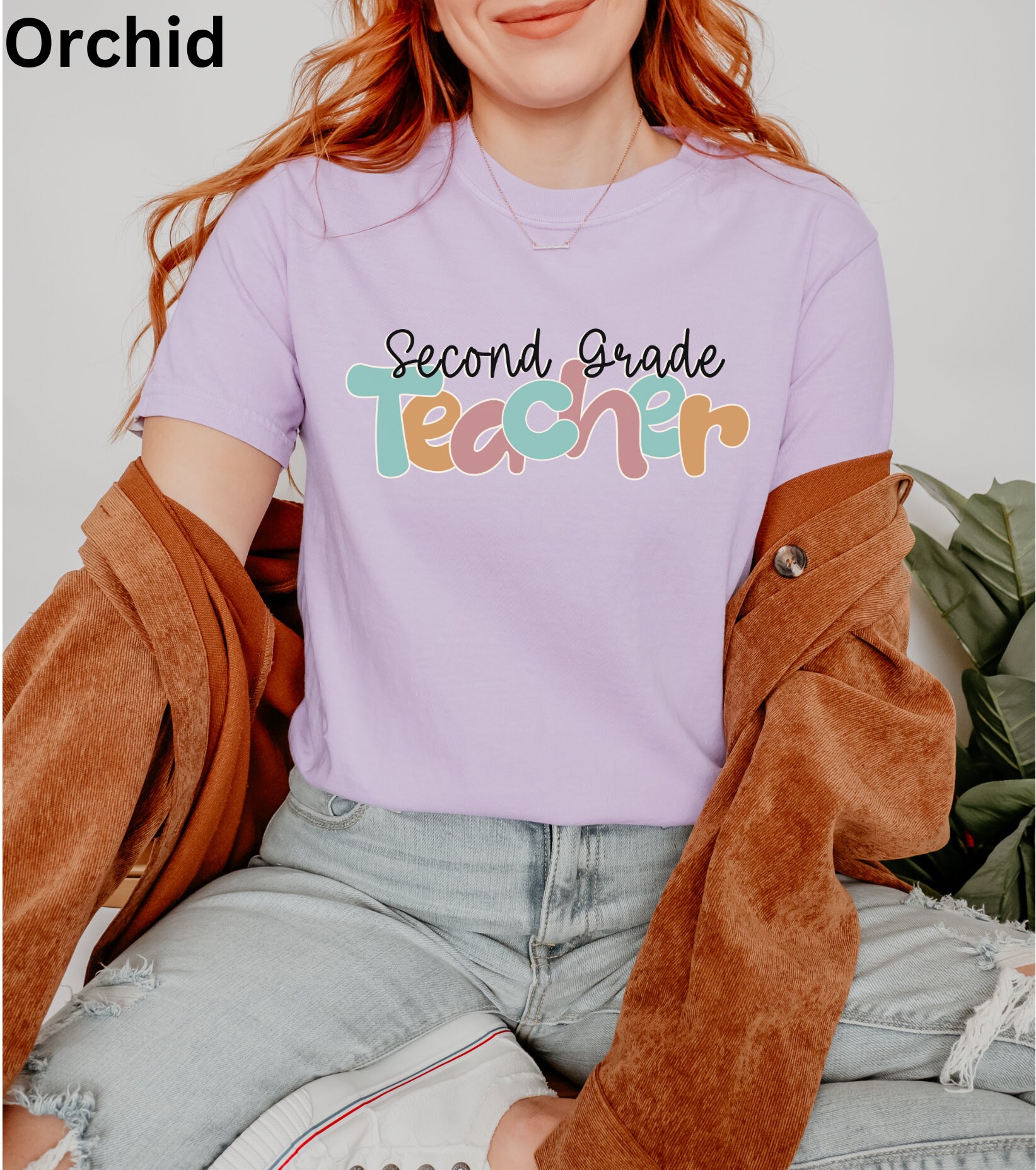 Second Grade Teacher 2nd Grade Teacher Shirt Elementary School Second ...