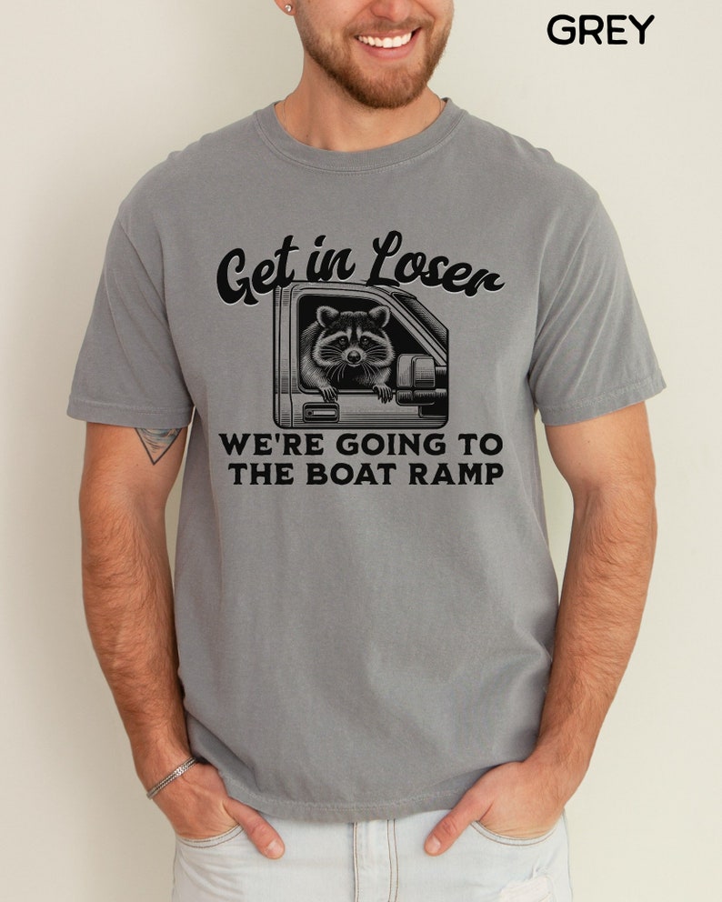 Boating Shirt for Men, Funny Racoon Shirt, Meme Shirt, Boat Gift for ...