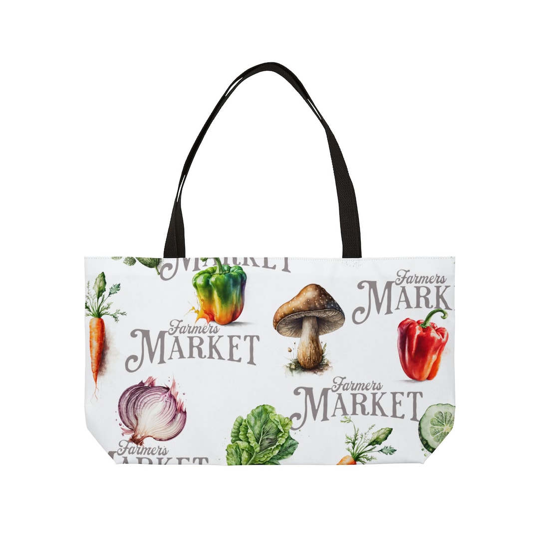 Large Reusable Grocery Bag Farmer's Market Bag Eco-friendly Bag ...