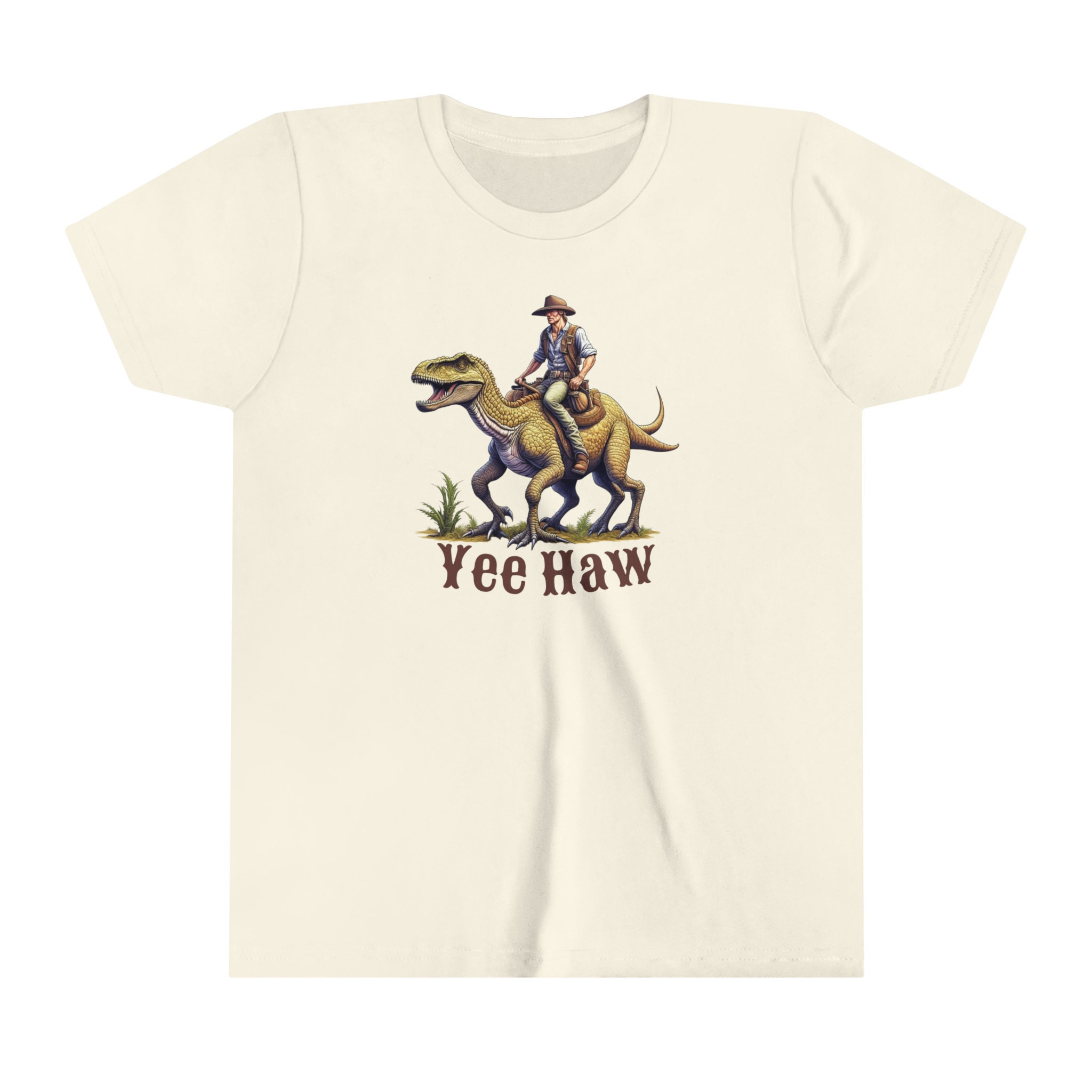 Cowboy Dinosaur Kids Shirt Cowboy Riding Dinosaur Yee Haw - Etsy