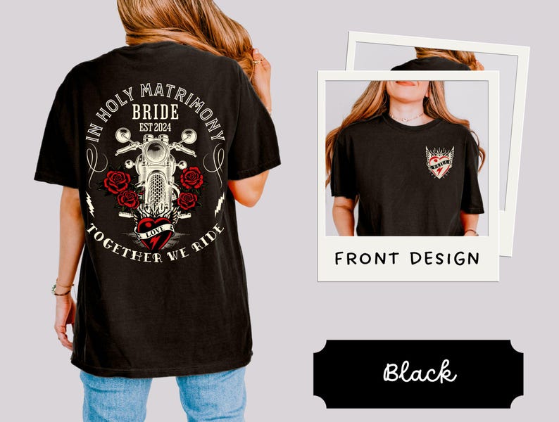 Couples Motorcycle Matching Shirts, Motorcycle Shirts, Just Married ...