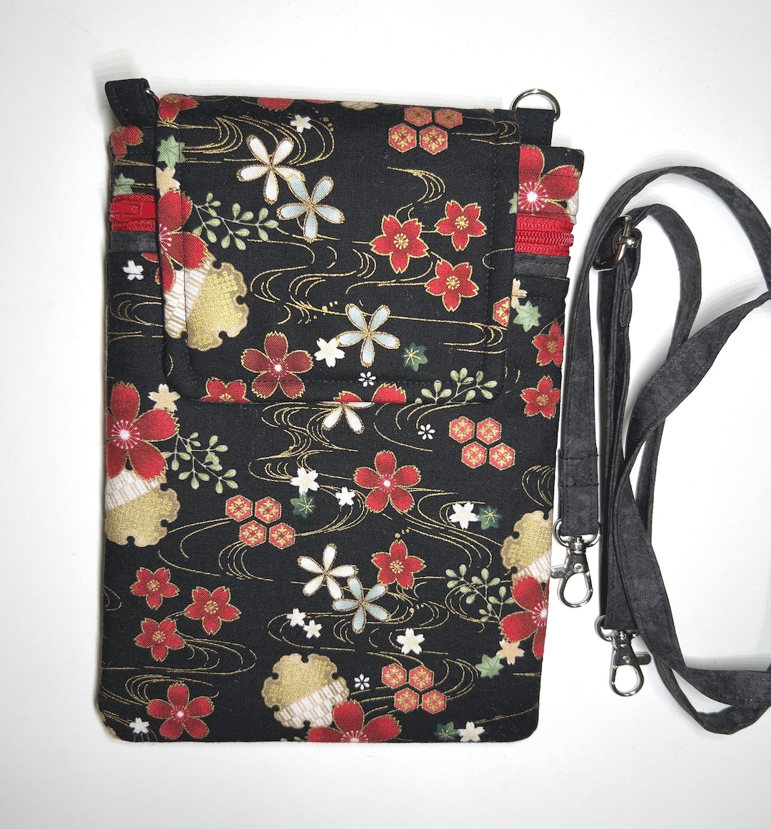 Handmade Phone Bag, Errand Cell Phone Bag, Go to Phone Bag, Quilted ...