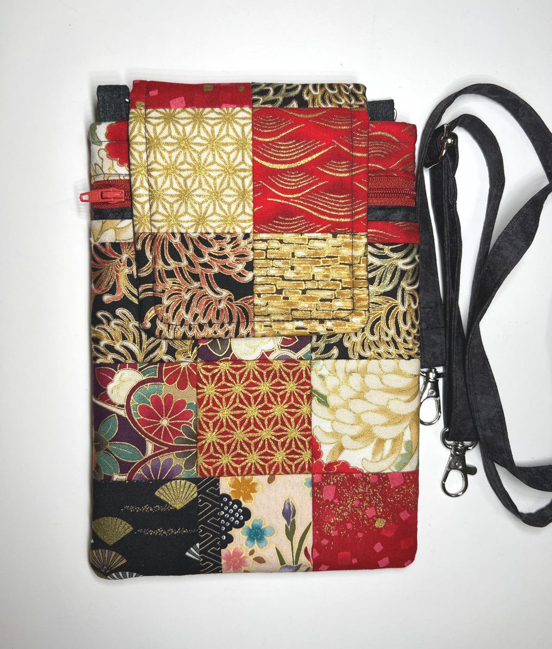 Handmade Phone Bag, Errand Cell Phone Bag, Go to Phone Bag, Quilted ...