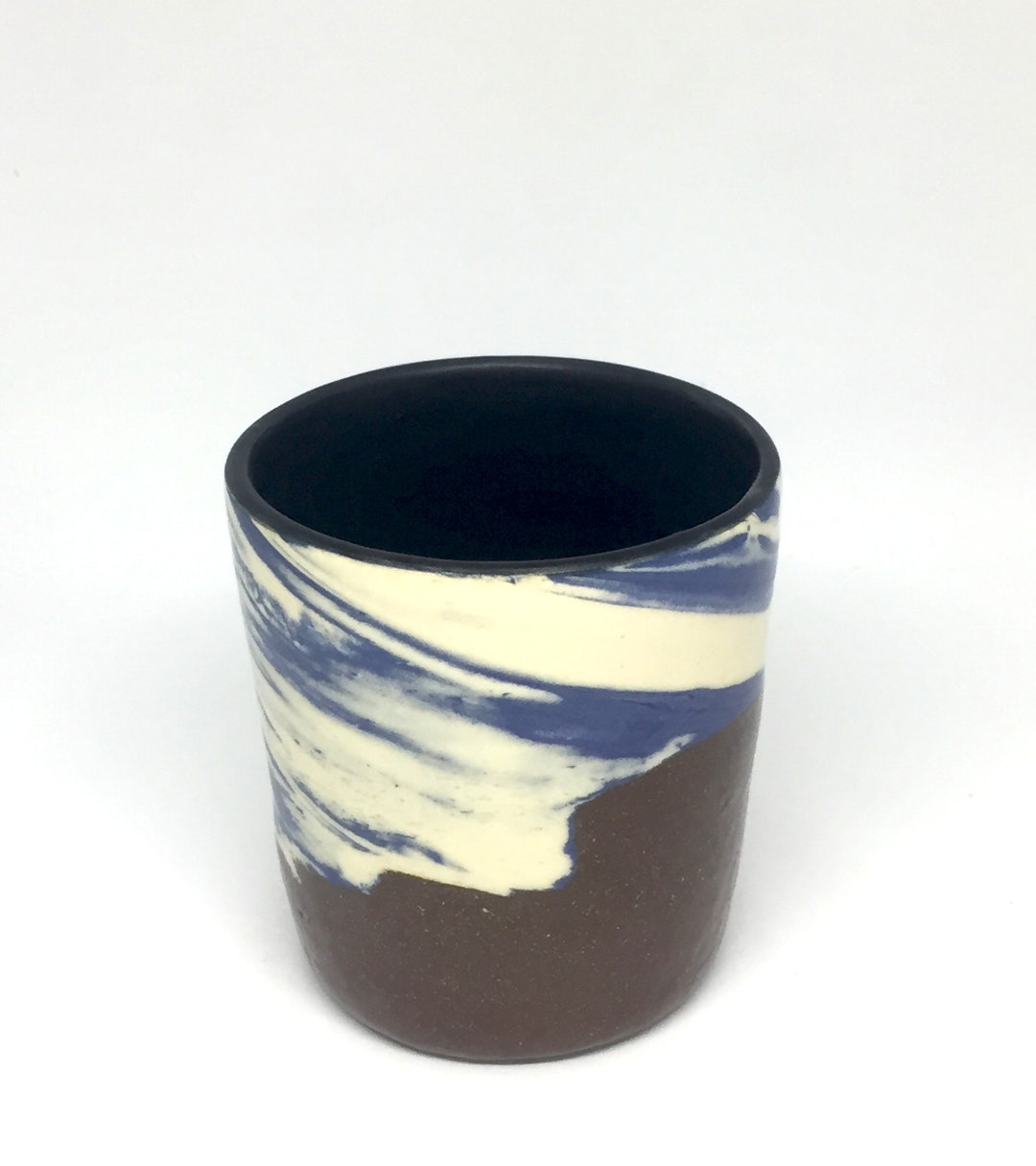 Sky Earth Cup Ceramic Pottery Unique Mug Agateware Marbled Neriage - Etsy