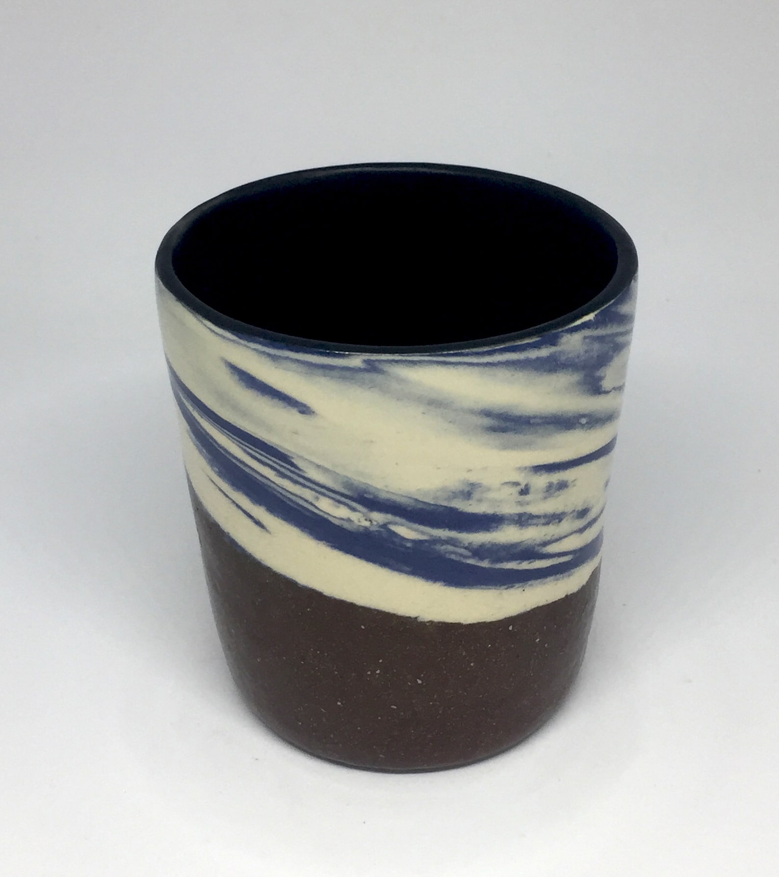 Sky Earth Cup Ceramic Pottery Unique Mug Agateware Marbled Neriage ...