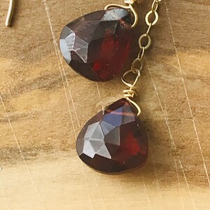 Garnet Earrings Briolettes Earrings January Earrings January Birthstone ...
