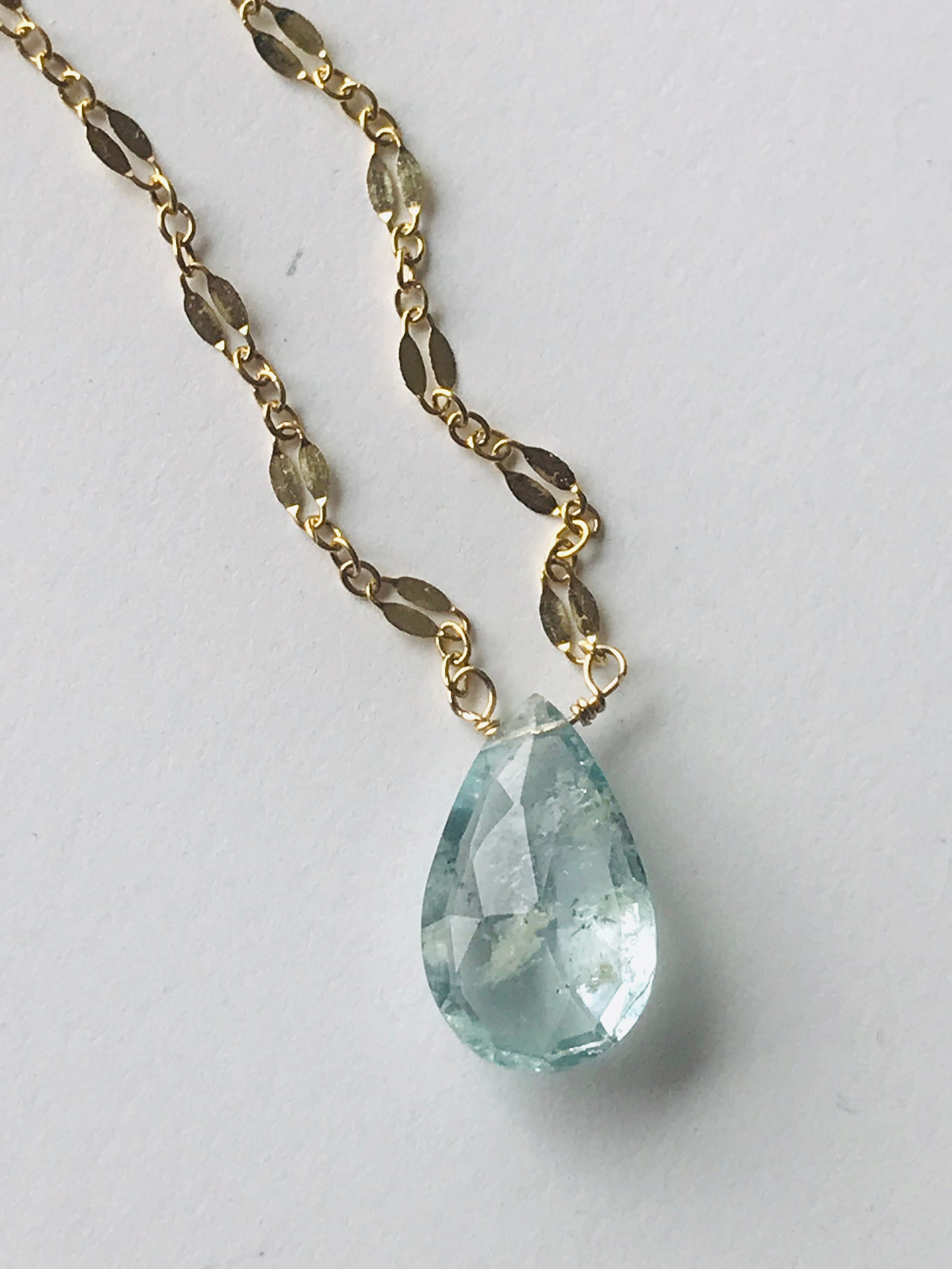 Natural Aquamarine Necklace Aquamarine Jewelry March | Etsy Natural Aquamarine Necklace Aquamarine Jewelry March | Etsy