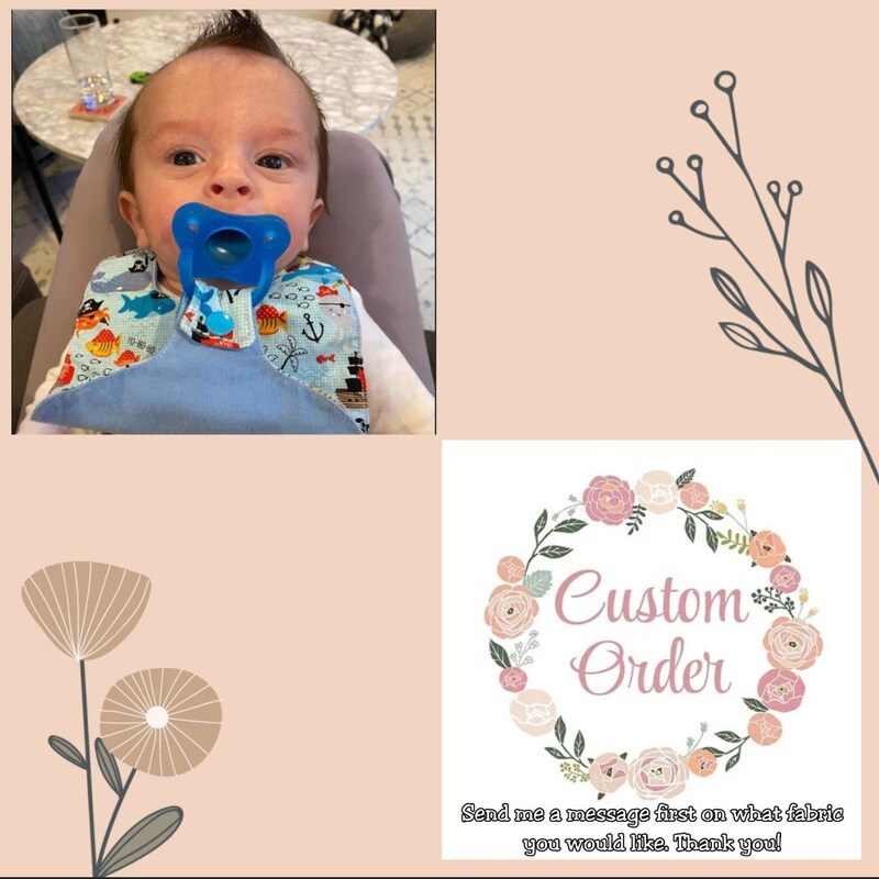 Pacifier Bib - Etsy