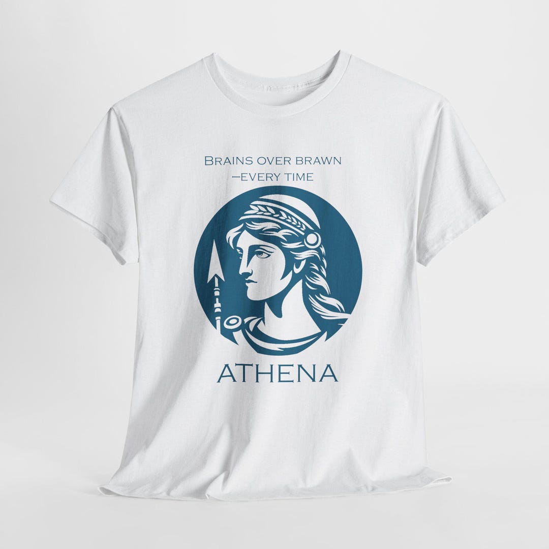 Greek Gods Unisex Heavy Cotton Tee, Funny Athena Meme, Mythology Shirt ...