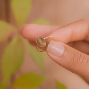 Fern Ring, Plant Ring, Botanical Ring, Pressed Fern Ring, Gold Fern ...