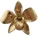Orchid Statement Ring, Silver or Gold Plated Flower Jewelry, Nature ...