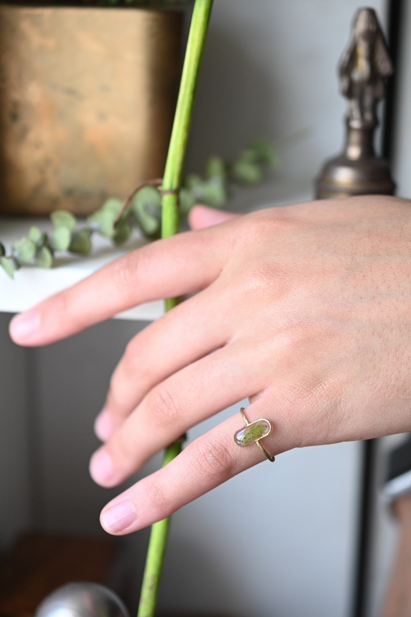 Fern Ring Plant Ring Botanical Ring Pressed Fern Ring Gold - Etsy