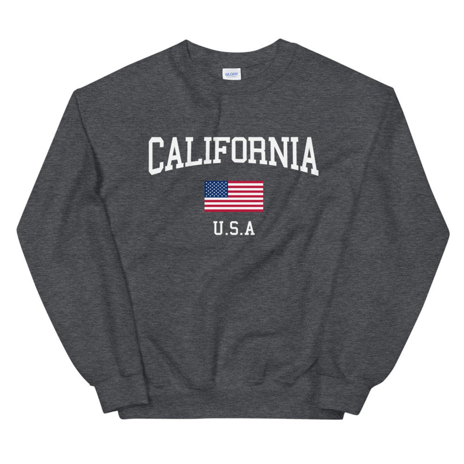 Sudadera de California Sudadera California State American Flag Unisex ...