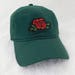 Green Embroidered Red Rose Patch Baseball Hat, Rose Dad Hat, Hunter ...