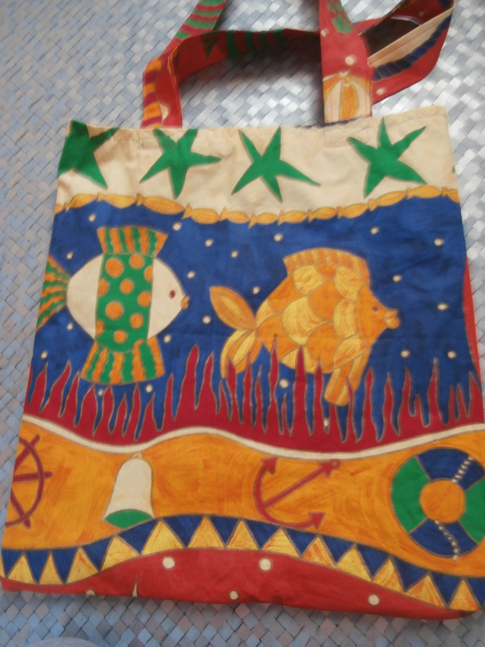 Tote Bag in Tropical Fish Design - Etsy