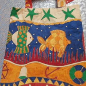 Tote Bag in Tropical Fish Design - Etsy