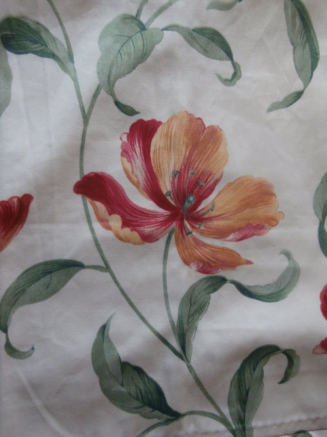 Pretty Floral Lined Drawstring Bag - Etsy UK