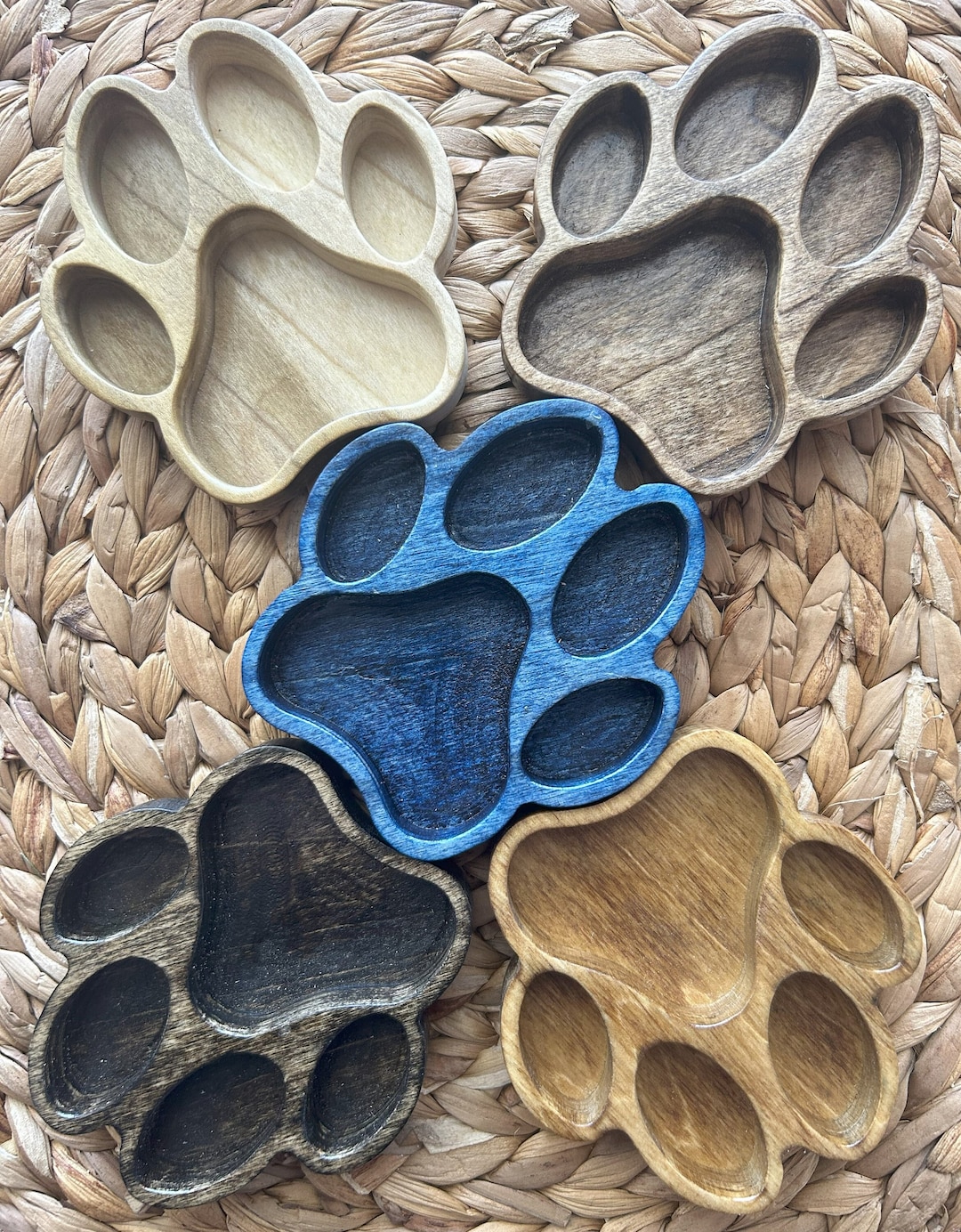 Dog Paw Wood Tray / Catchall Tray / Decorative / Decoration / Wooden ...